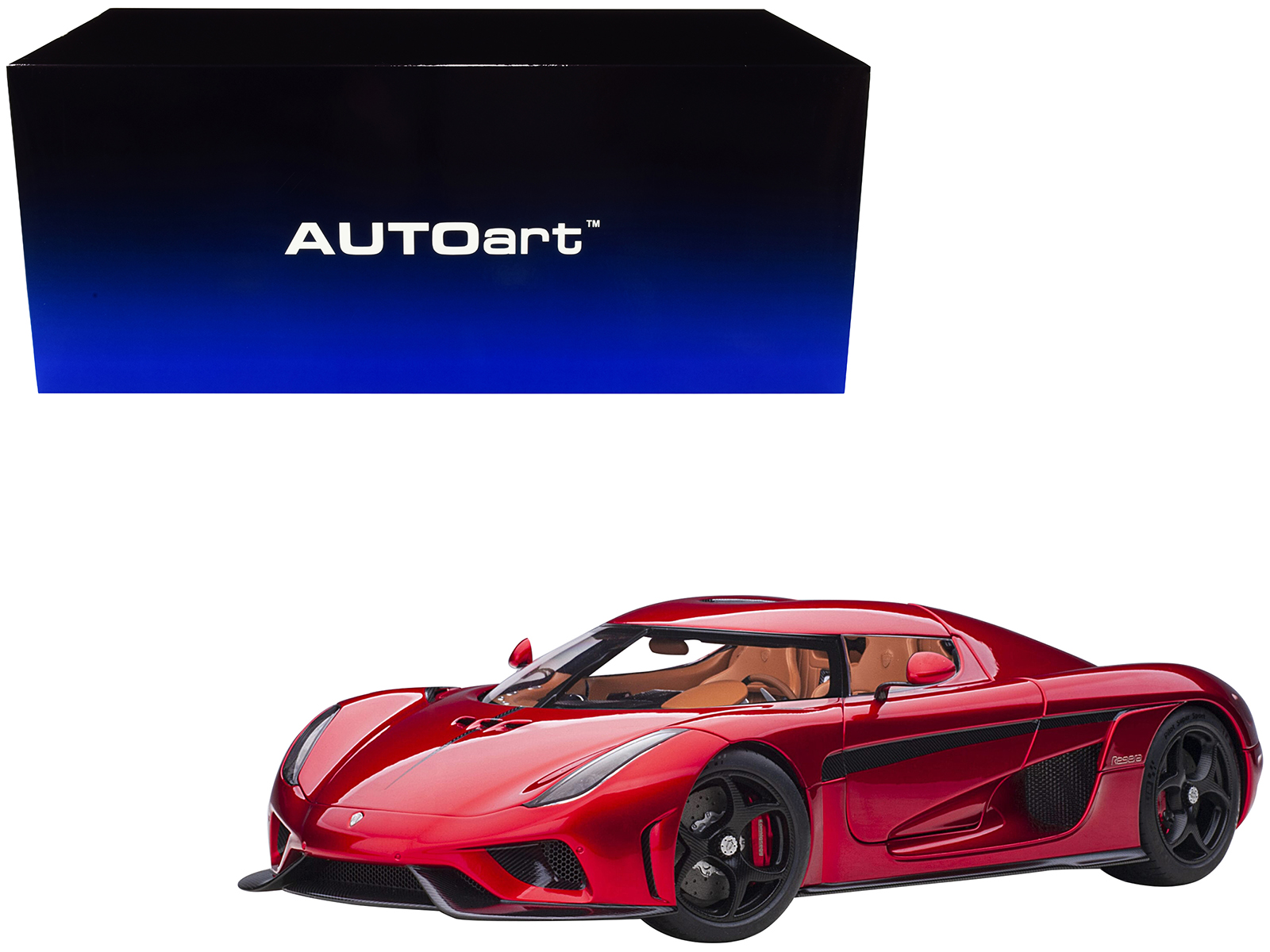 Koenigsegg Regera Candy Red 1 18 Model Car by Autoart GPBox